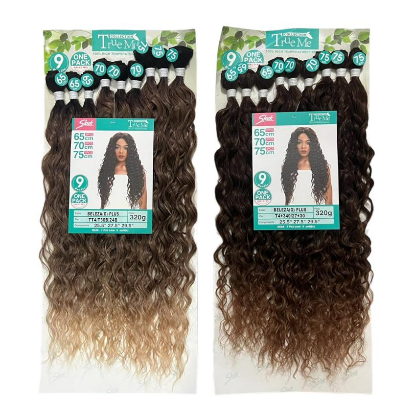 Cabelo Orgânico Cacheado - Beleza G Plus sleek - 320g | Shopee Brasil