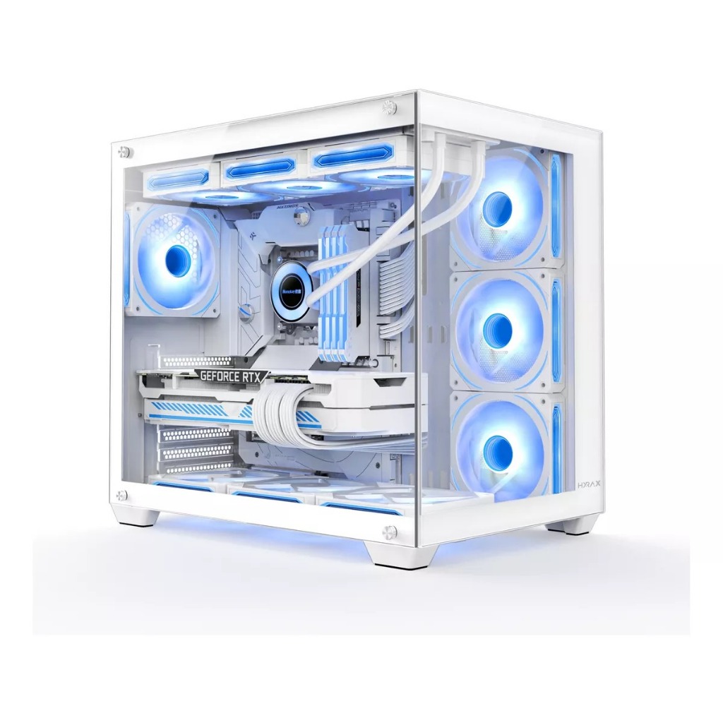 Gabinete Aquário Gamer Hyrax, Tower, ATX, Lateral e Frontal Em Vidro ...