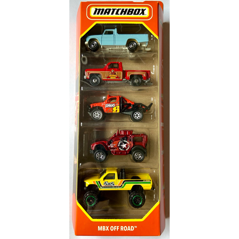 Matchbox Pack 5 Camionete Pickup MBX Off Road 2024 | Shopee Brasil
