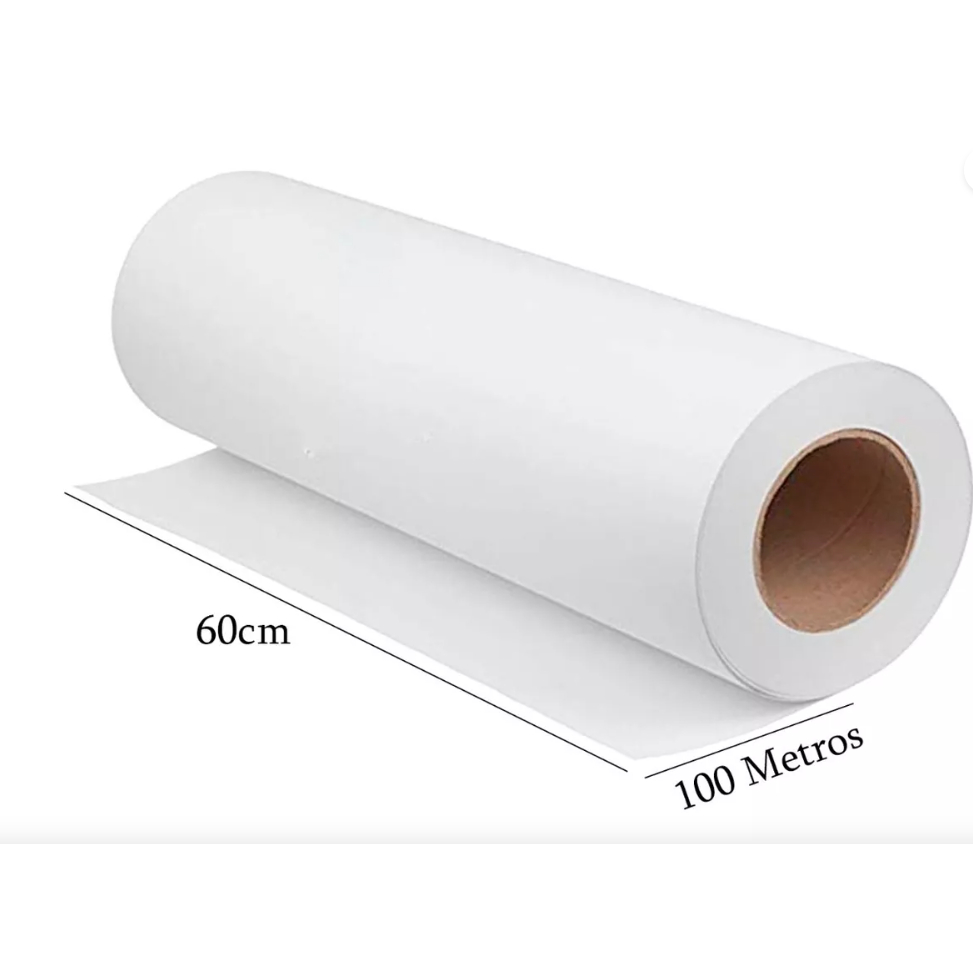 PAPEL KRAFT BRANCO 60CM - (APROX 100 METROS) 70G | Shopee Brasil