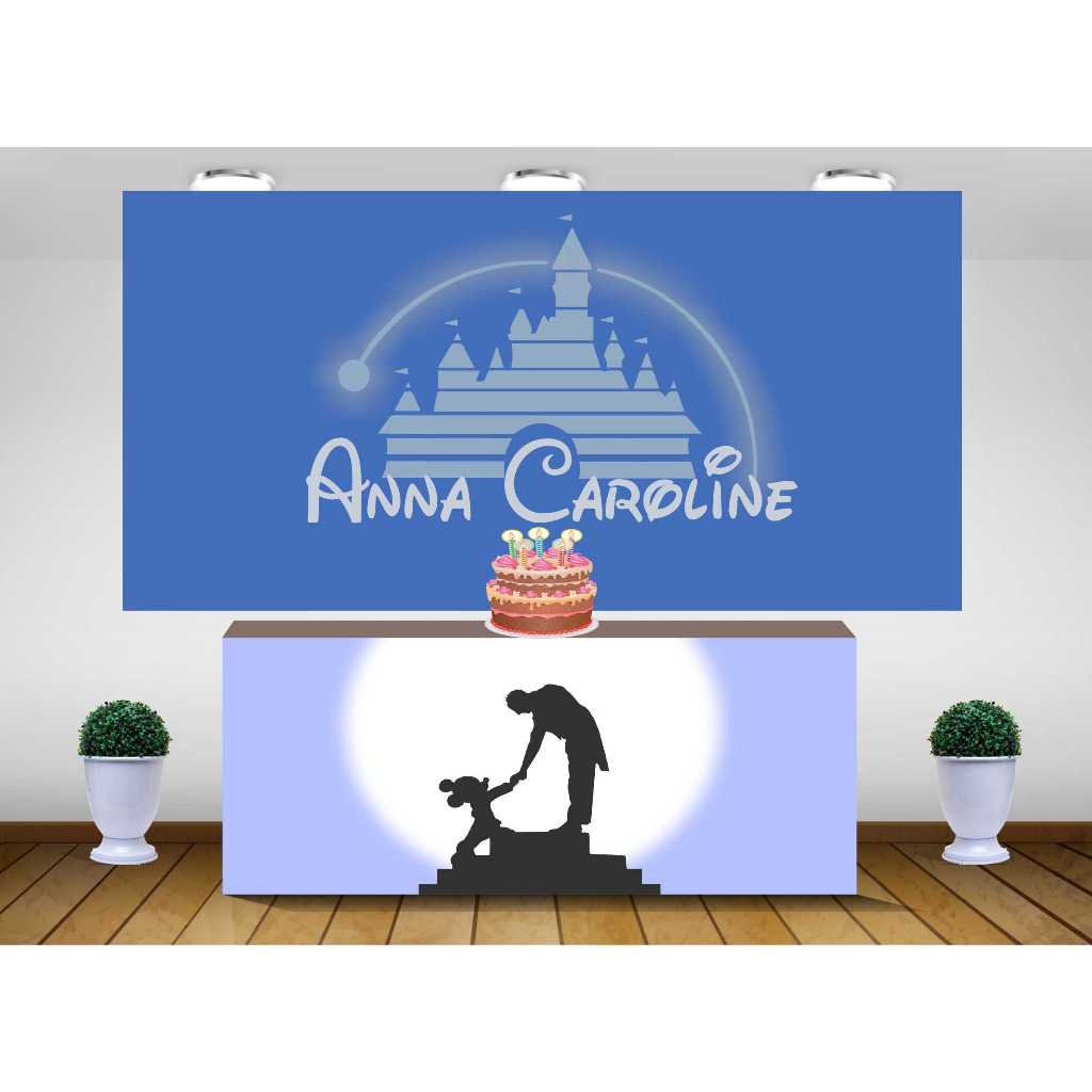 Kit Painel de Festa Mickey Mouse Castelo Disney DECORAÇÃO Walt Disney ...