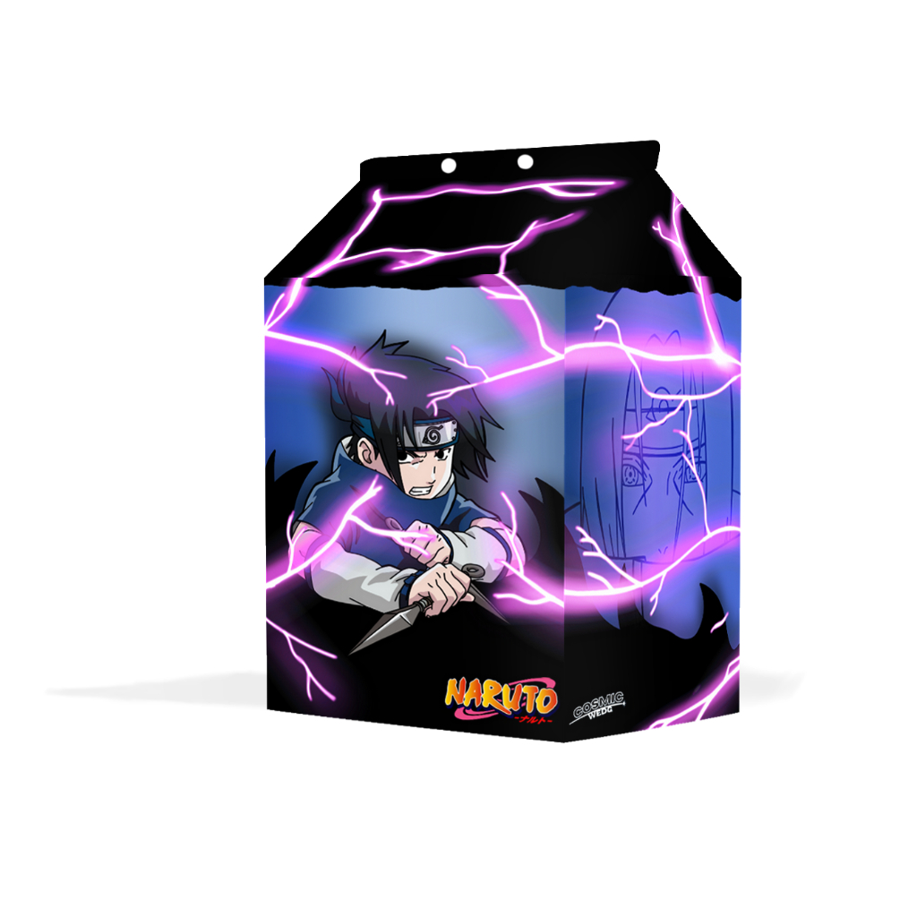 Caixa Milk Naruto Sasuke Uchiha - Exclusivo Cosmic Wedg - Personalizado ...