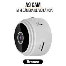 Mini câmera WiFi A9 Branca 1080P visão noturna e detecção movimento JXL ...