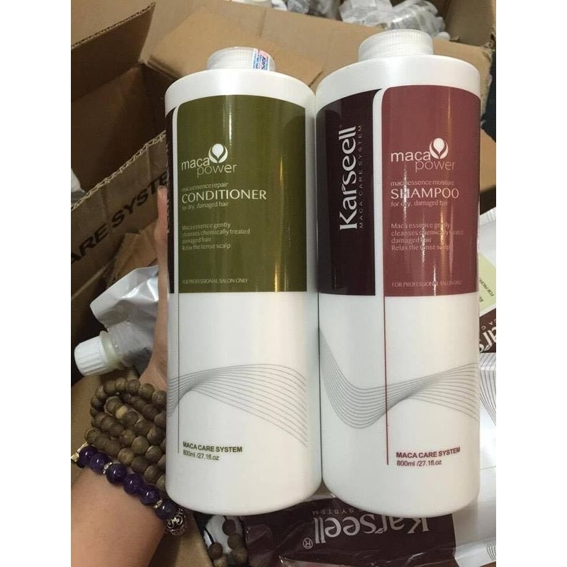 karssell Maca Power kit Shampoo e Condicionador Original | Shopee Brasil