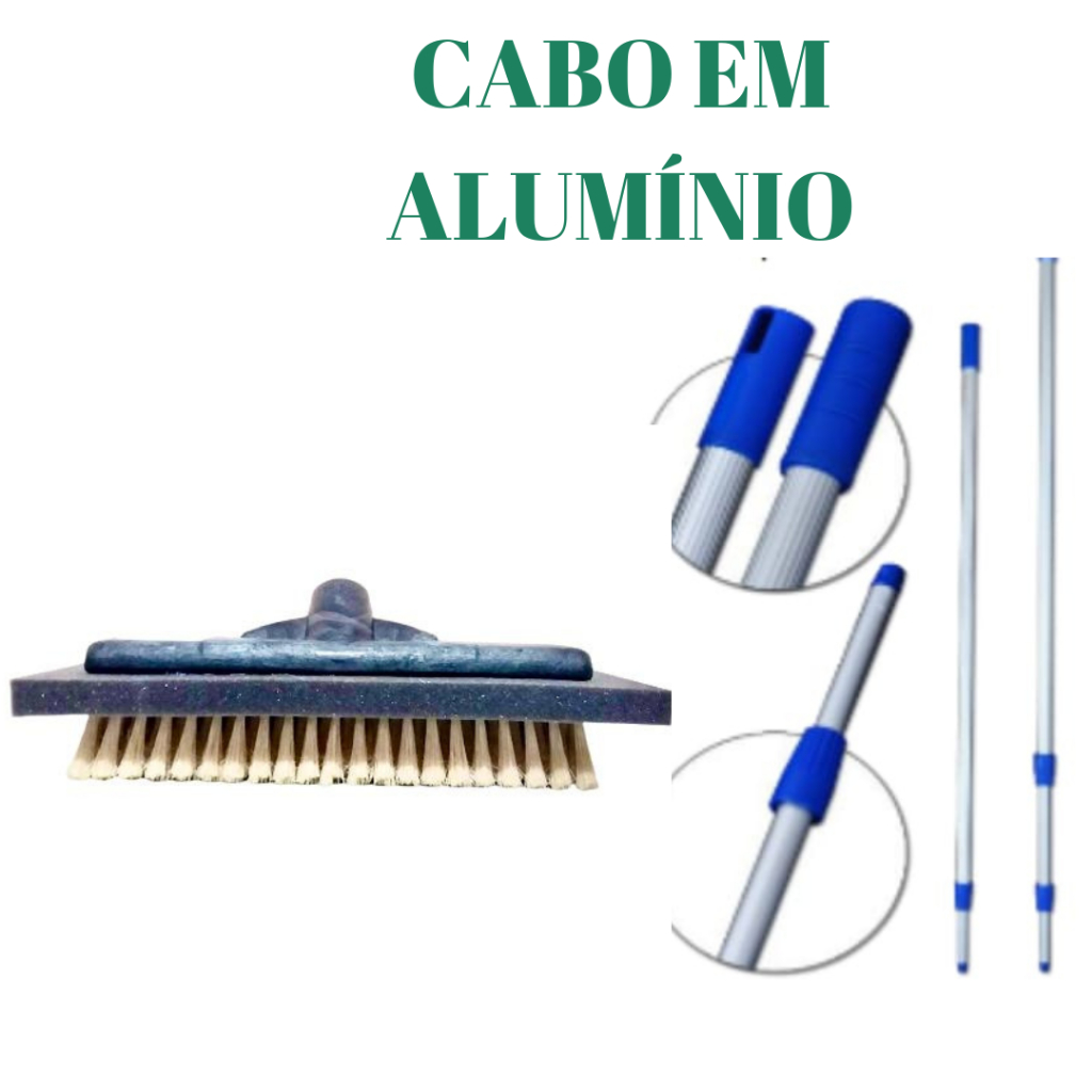 VASSOURA ESFREGÃO LAVA PLACA SOLAR PLUS COM CABO EXTENSOR 3 MTS ...