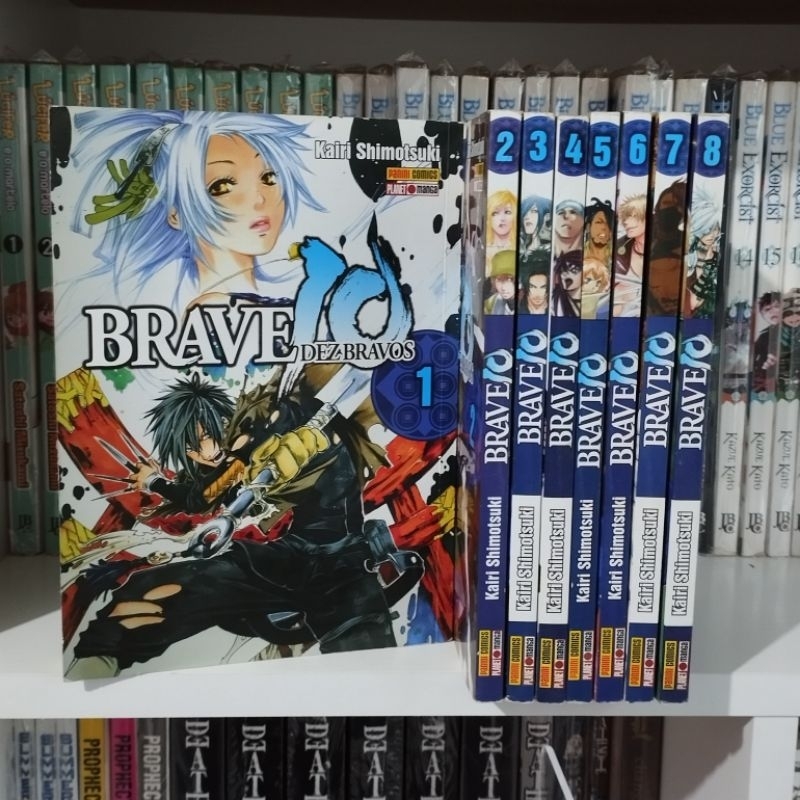 Manga Brave 10 coleção completa volume 1 ao 8 Panini Kairi Shimotsuki ...