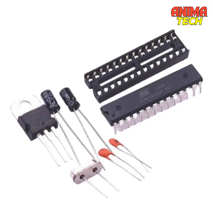 Kit Standalone Microcontrolador Atmega328p Atmega328p-pu ATmel Compatível com Arduino | Shopee ...