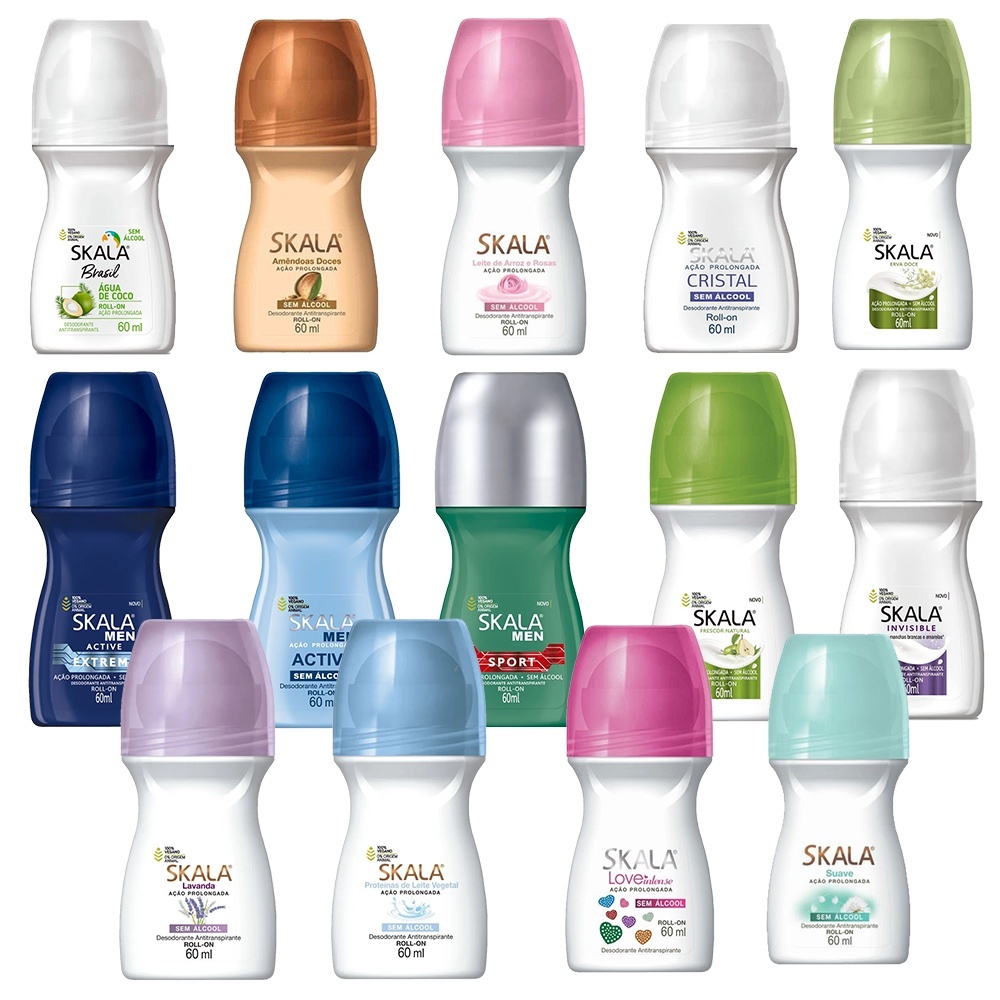 Skala Desodorantes Roll On 60ml Hidratante | Shopee Brasil