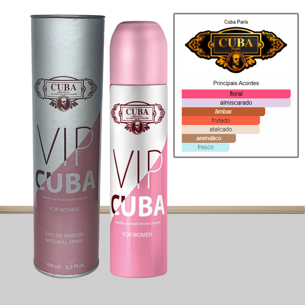 Cuba Vip Eau de Parfum 100ml - Feminino | Shopee Brasil