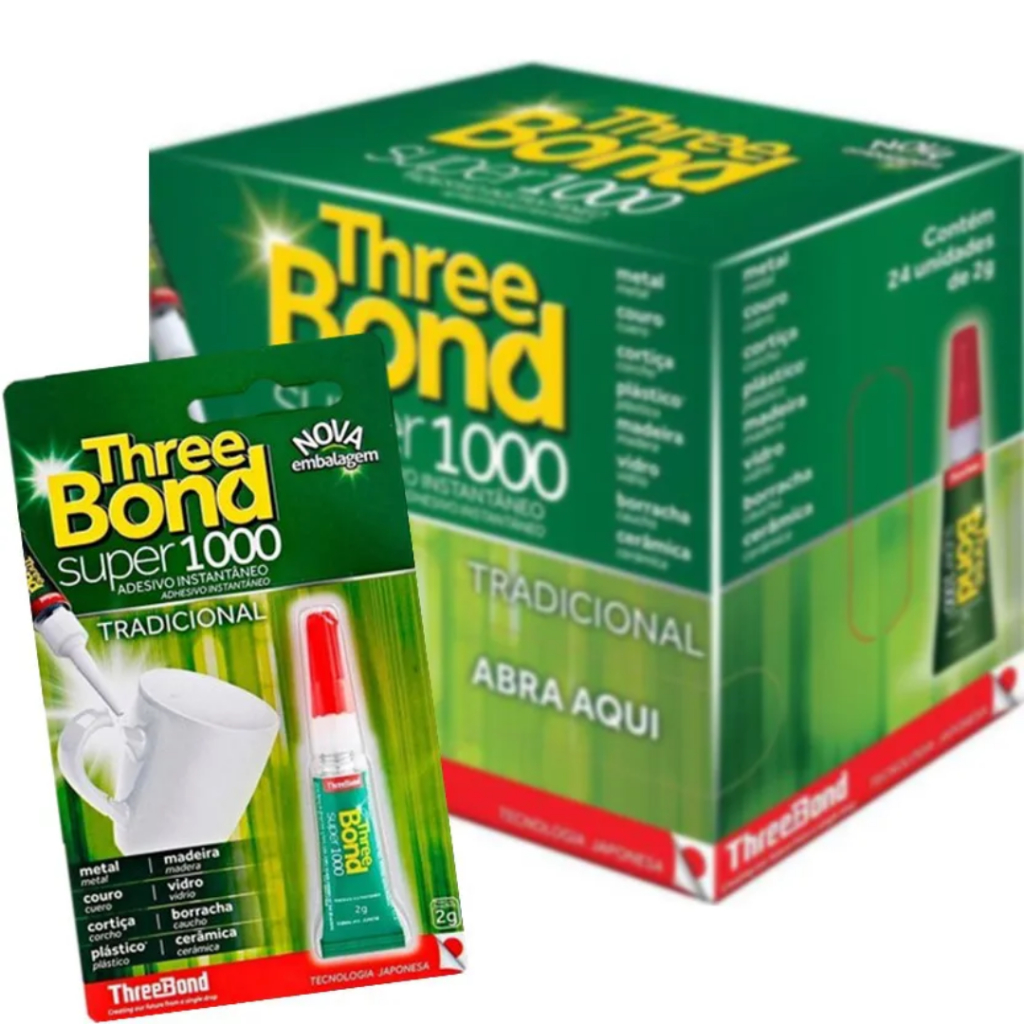 24 Unidades Super Cola Tudo 2gr Threebond Super 1000 com 24un | Shopee ...