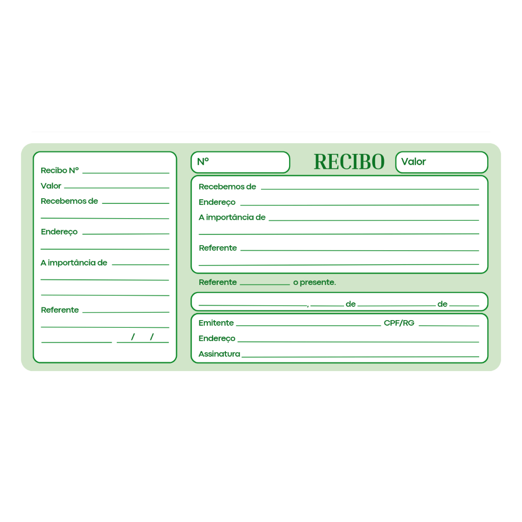 Bloco Talão de Recibo de Pagamentos C/50 folhas | Shopee Brasil