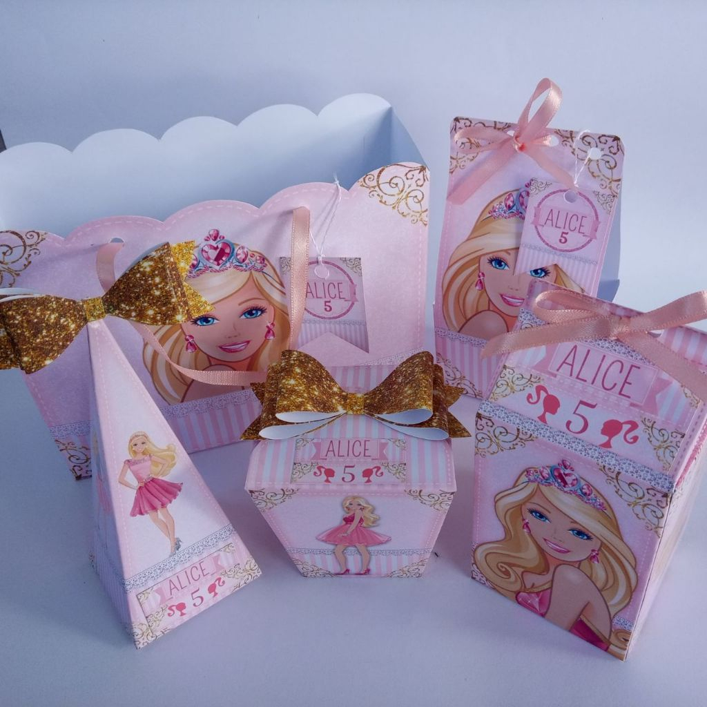 KITS PERSONALIZADOS PRONTO BARBIE | Shopee Brasil