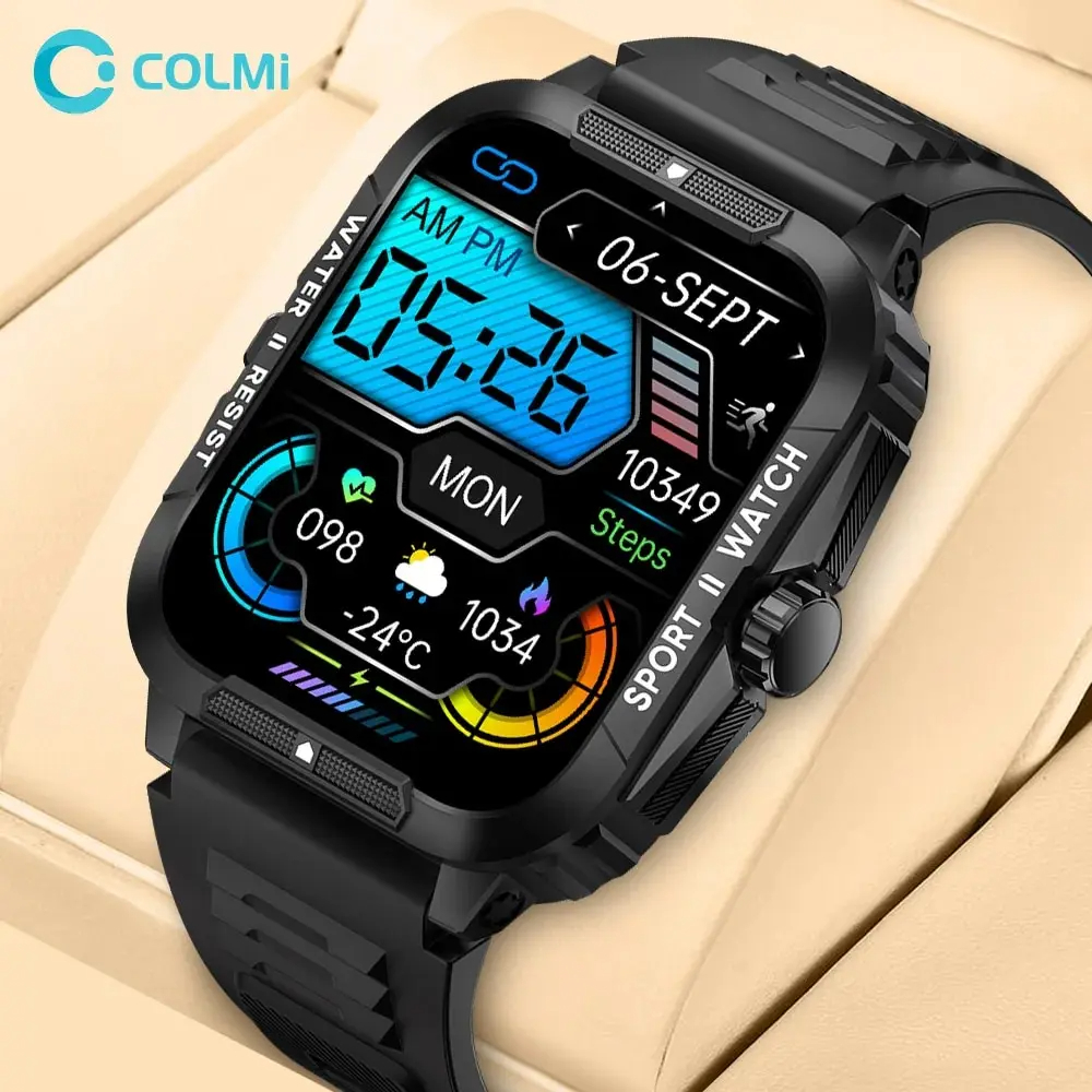 Smartwatch colmi p76 relógio inteligent 3 Atm bluetooth sport tela1,96 ...