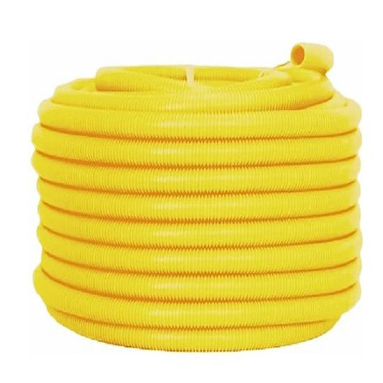 Conduite Eletroduto Flexivel 1" Polegada Amarelo 50 Mts Pead Alta ...