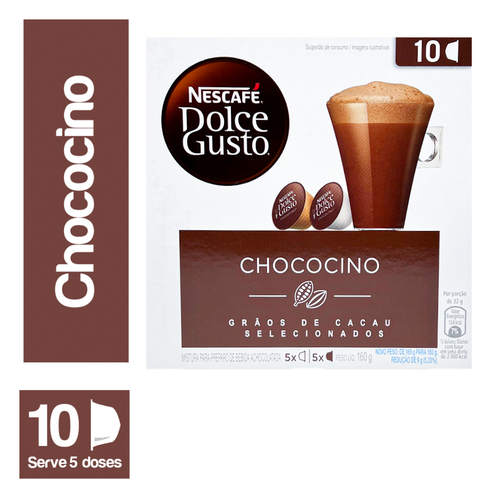 Chococino em Cápsula Nescafé Dolce Gusto 10 unidades | Shopee Brasil
