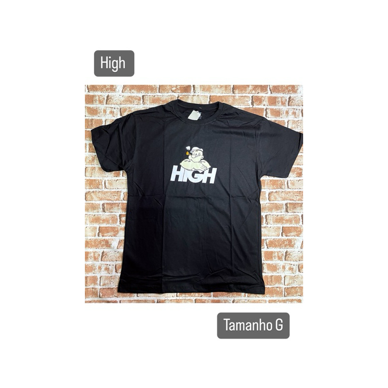 Camiseta H!GH | Shopee Brasil