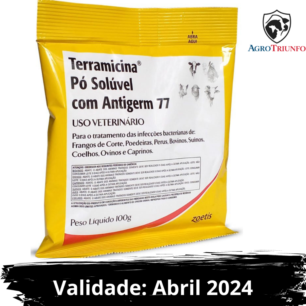 Terramicina Po Solúvel Antiderm 77 Sache 100 G - Zoetis | Shopee Brasil
