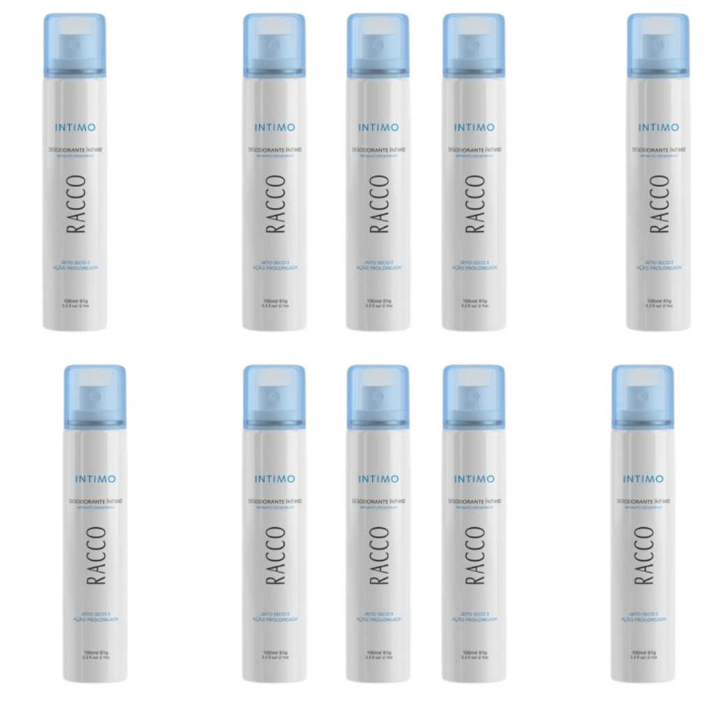 Kit 10 Desodorante Intimo Da Racco Spray Jato Seco | Shopee Brasil