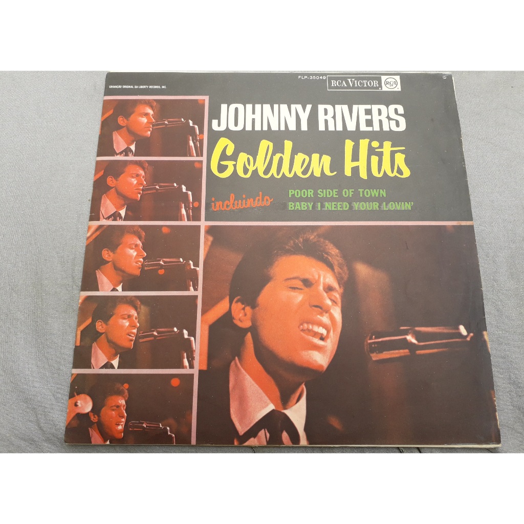 Lp Disco Vinil Johnny Rivers - Golden Hits | Shopee Brasil
