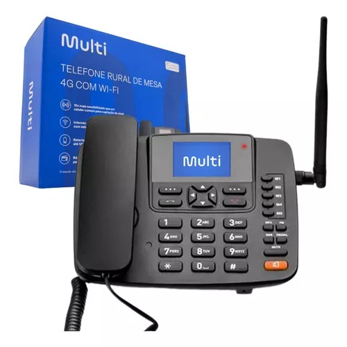 Telefone Rural De Mesa 4G Wifi Multilaser Radio Fm | Shopee Brasil