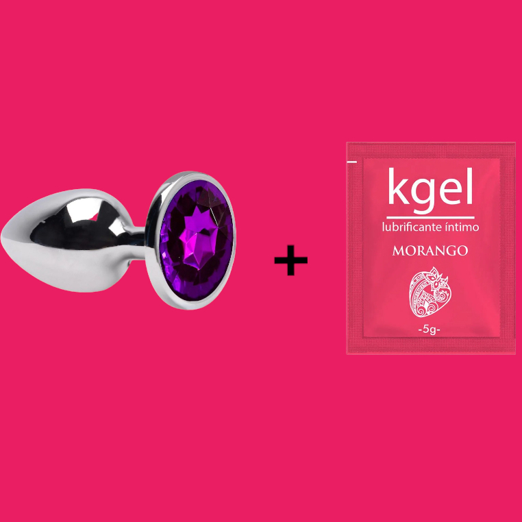 KIT PLUG ANAL TAMANHO P, COM LUBRIFICANTE DE MORANGO | Shopee Brasil
