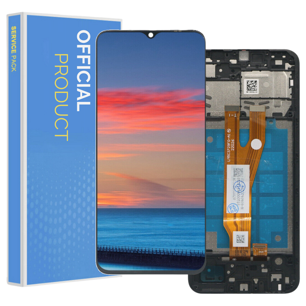 Tela Display Frontal Completa + Com Aro Compatível Galaxy A03 Core A032m + 1 Ano Garantia ...