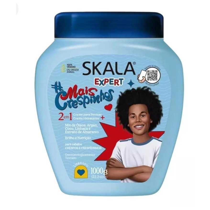 Creme de Tratamento Mais Crespinho expert 1Kg Skala azul | Shopee Brasil