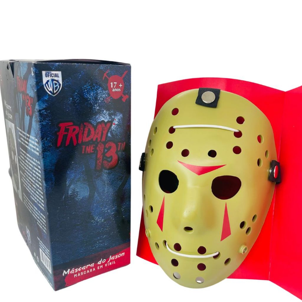 Máscara Jason Sexta-Feira 13 Licenciada Filme Colecionável Cosplay ...