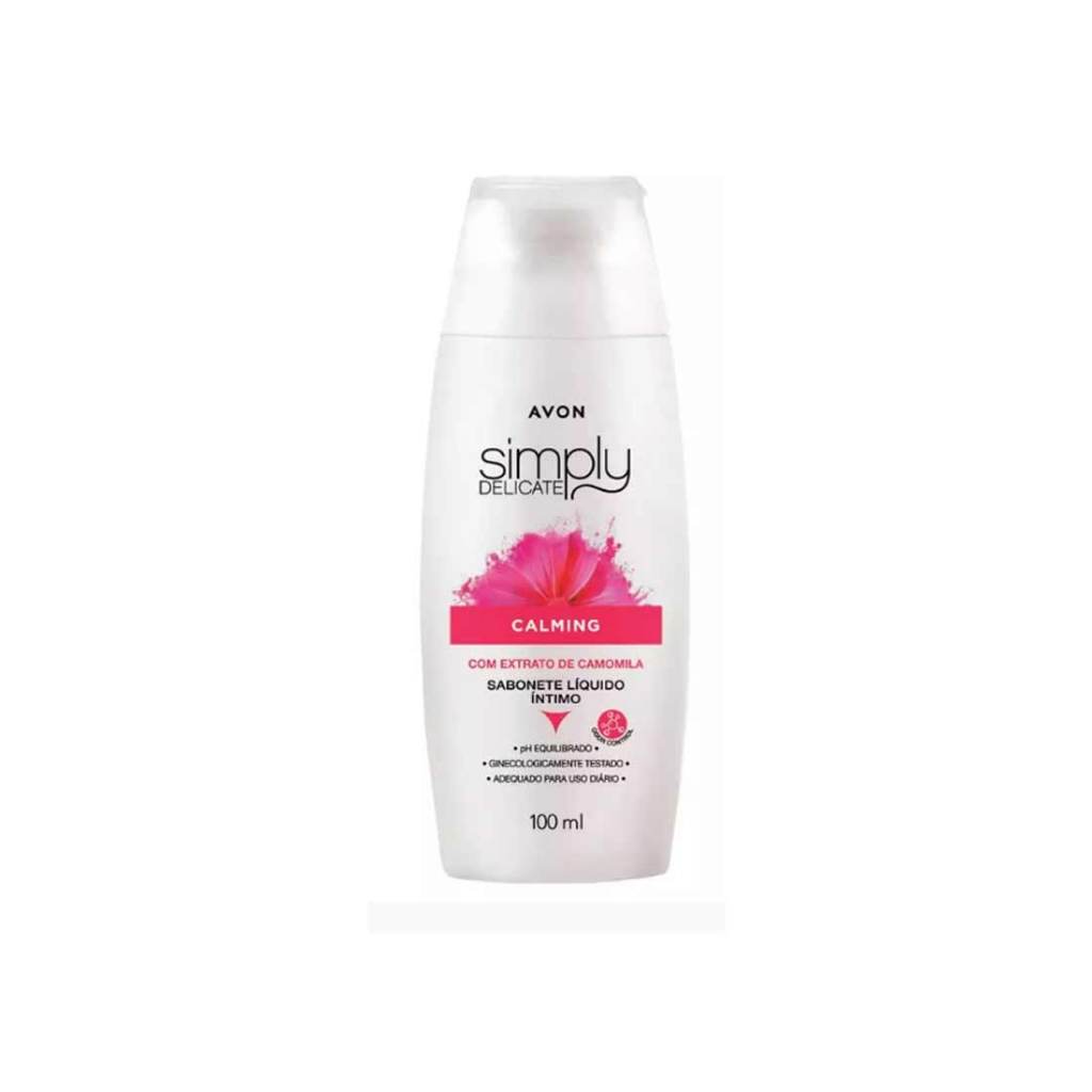 Avon Sabonete Íntimo Líquido Simply Delicate Calming 100ml | Shopee Brasil