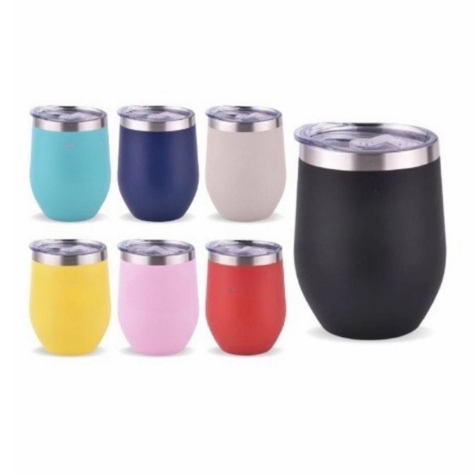 Copo Térmico 360ML Inox Com Tampa Acrílica | Shopee Brasil