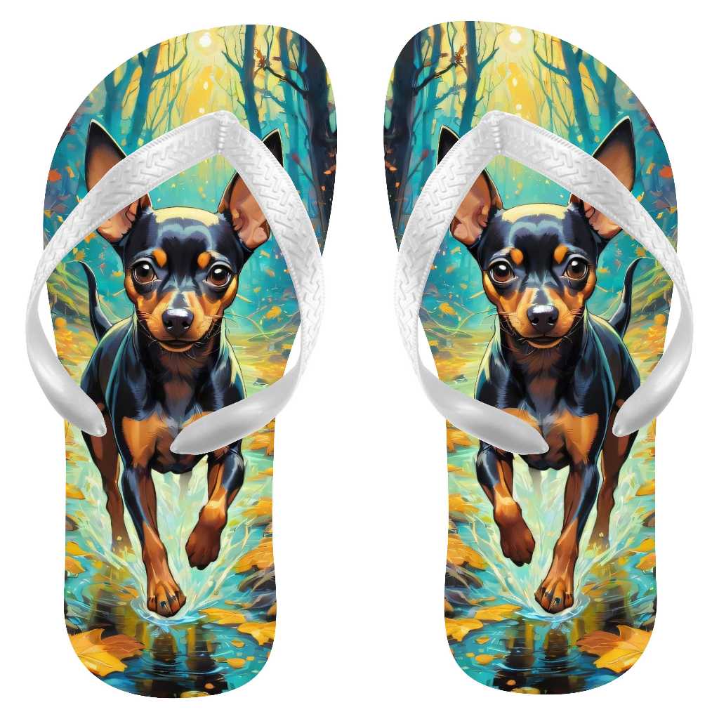 Chinelo Pinscher cães de raça energéticos independentes e estressados ...