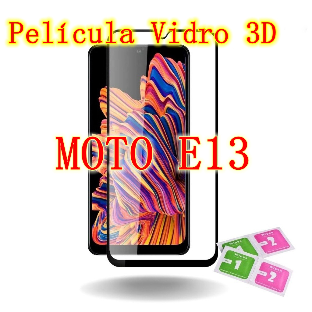 PELÍCULA 3D MOTO E13 - Película de Vidro para Celular | Shopee Brasil