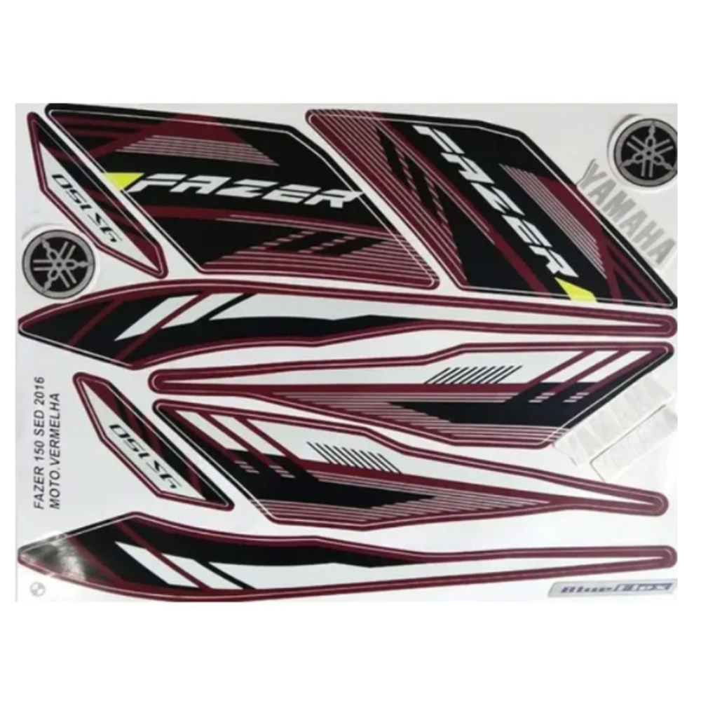 Jogo Kit De Adesivos Fazer 150 Ys Vermelha 2016 - 294 | Shopee Brasil