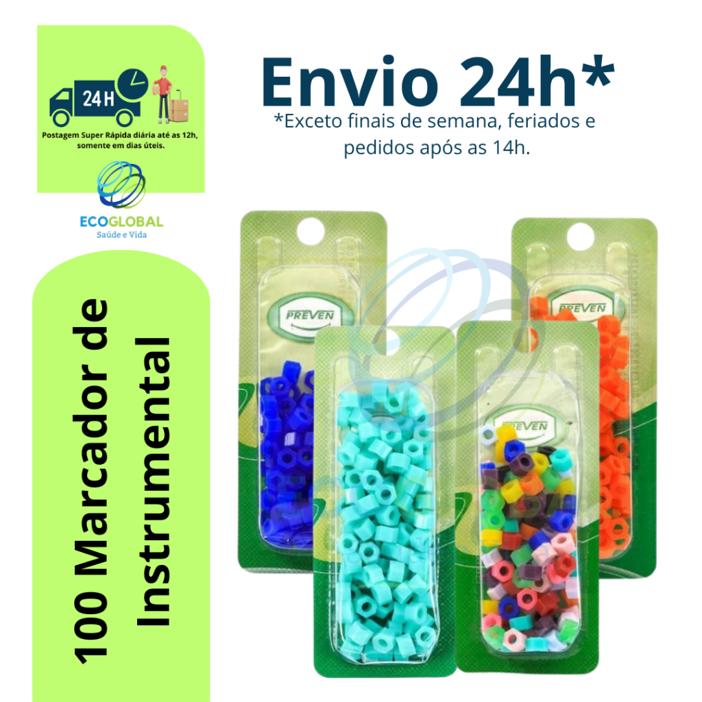 Marcador de Instrumento Sextavado C/100 unidades Codificador de ...