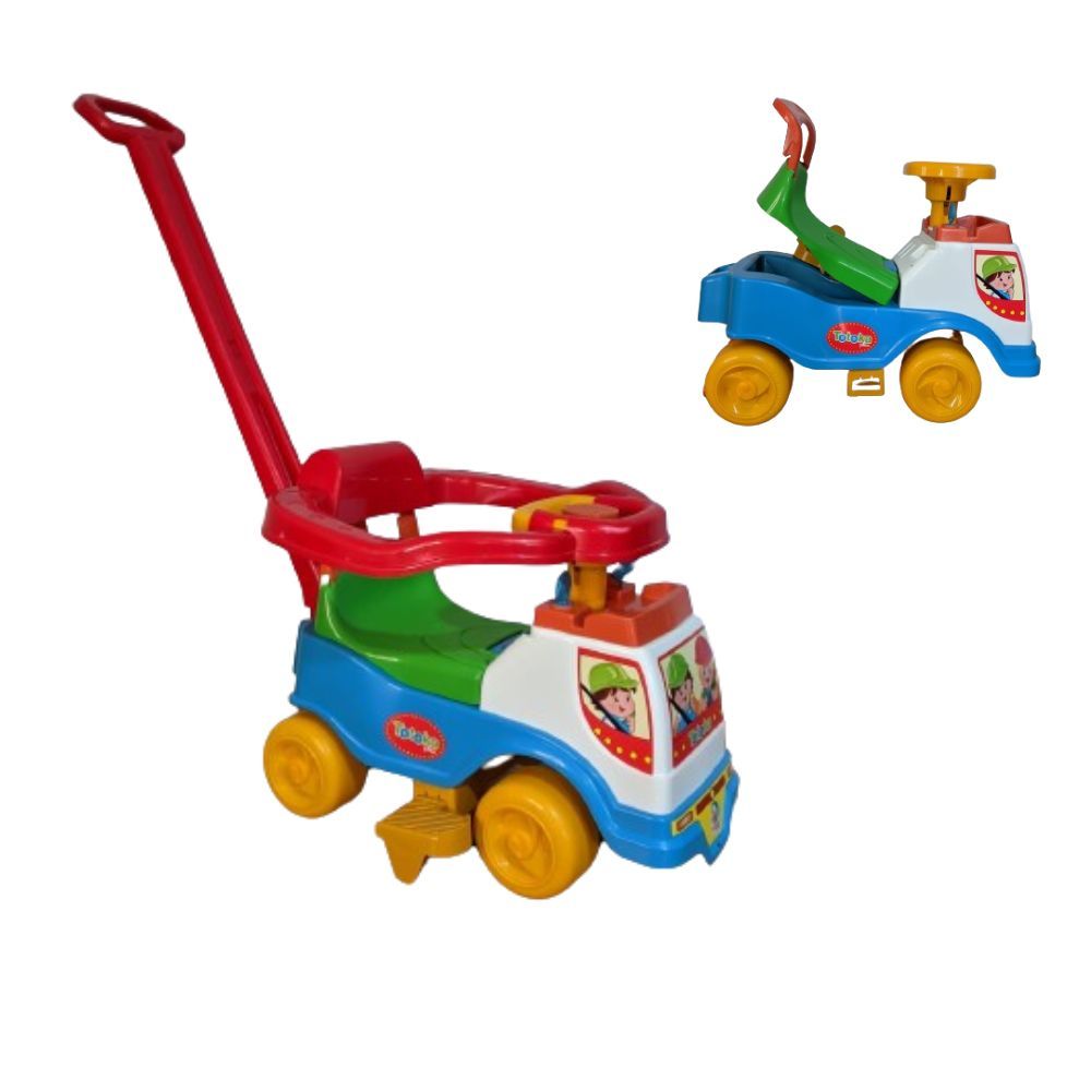 Totoka Plus Azul para Bebe Carrinho Triciclo Infantil com Empurrador ...