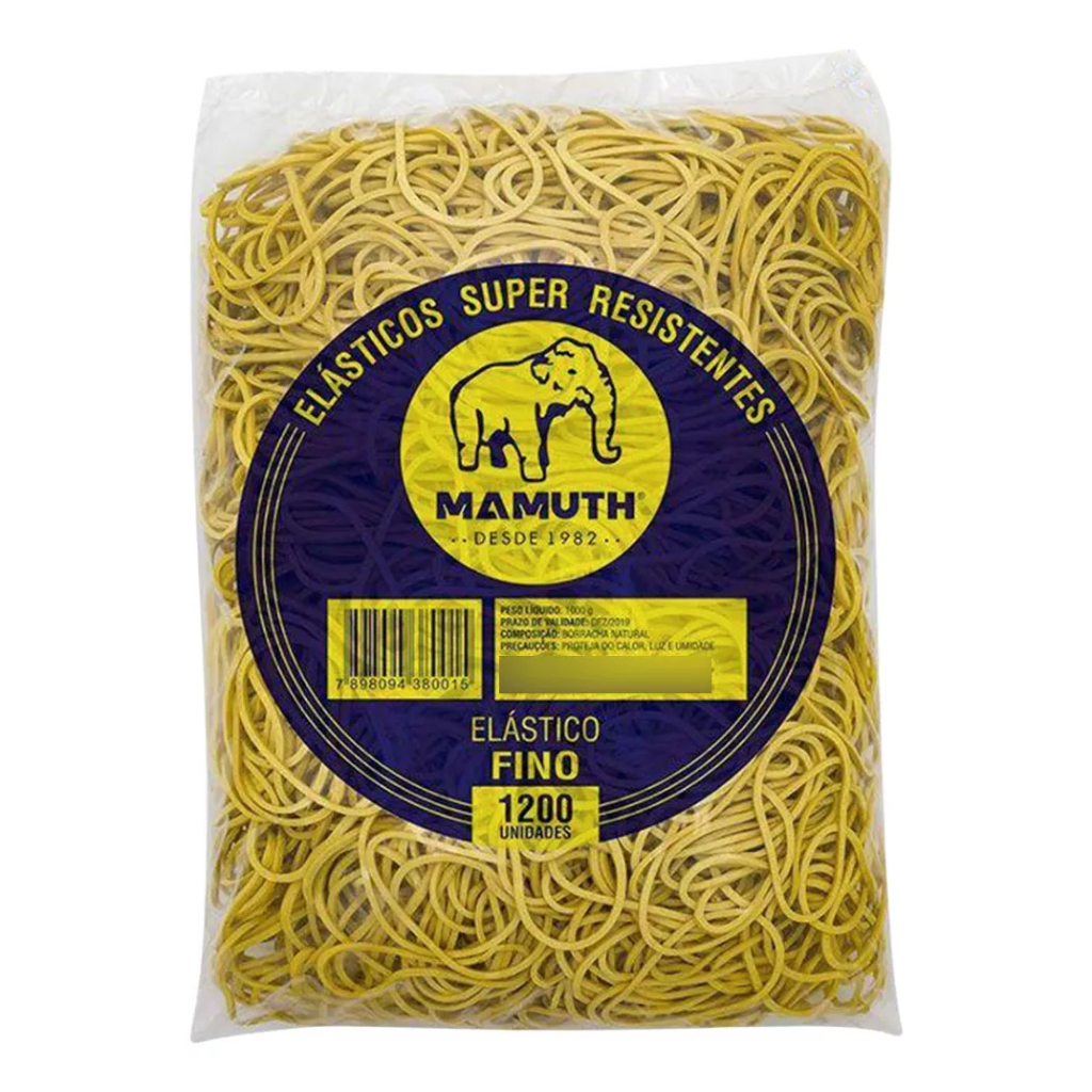 Elástico Látex Borracha P/ Dinheiro N°18 1100/1200 Unid 1 Kg | Shopee ...