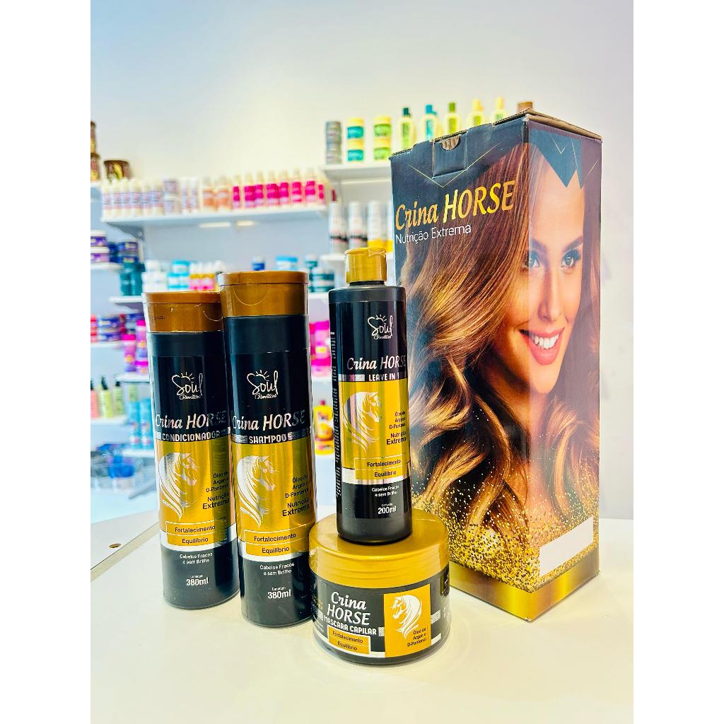 KIT CAPILAR CRINA HORSE 80ml | Shopee Brasil