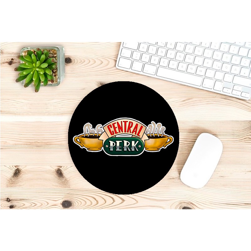 Mouse Pad Redondo 19x19 Central Perk Série Friends Geek Nerd Gamer ...