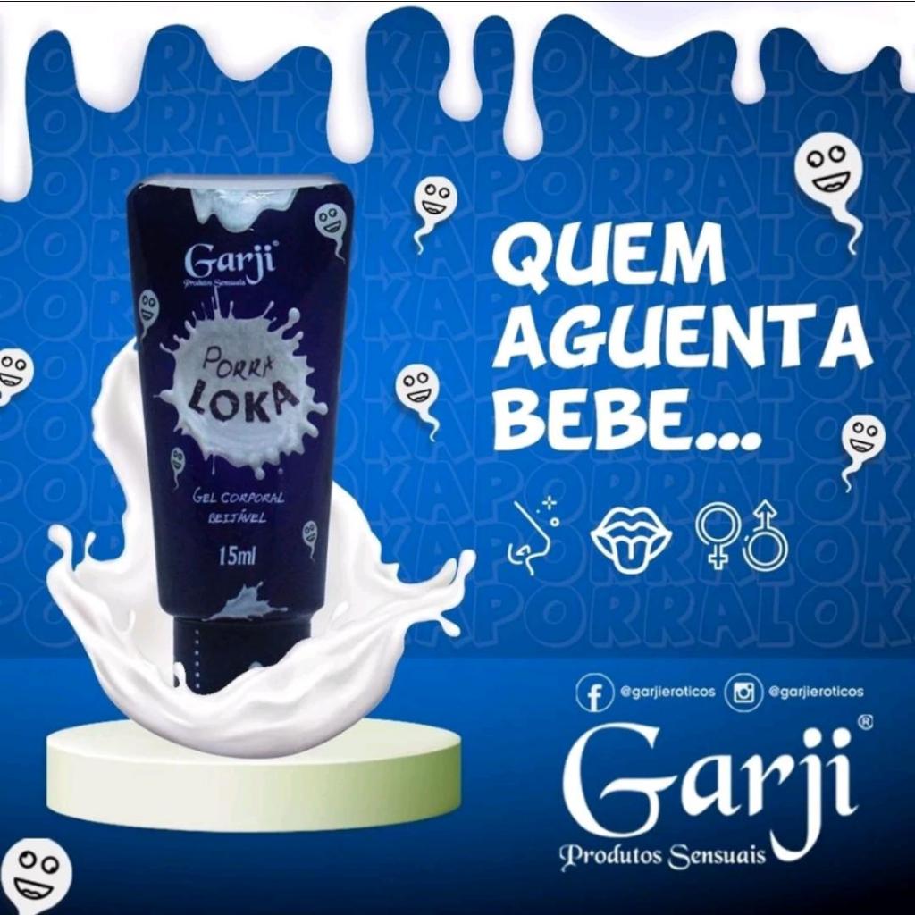 Porra Loka Gel Comestível Imita esperma 15ml Garji | Shopee Brasil