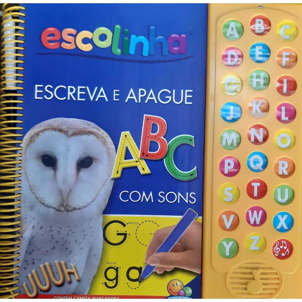 Escute E Aprenda! Escreva Apague Abc Com Sons | Shopee Brasil Escute E Aprenda! Escreva Apague Abc Com Sons | Shopee Brasil