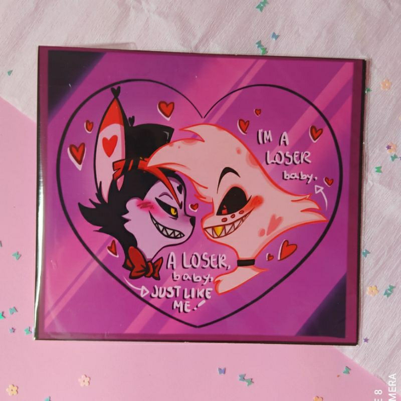 Print quadrado tamanho A5 Angel e Husky Hazbin hotel 💗 | Shopee Brasil