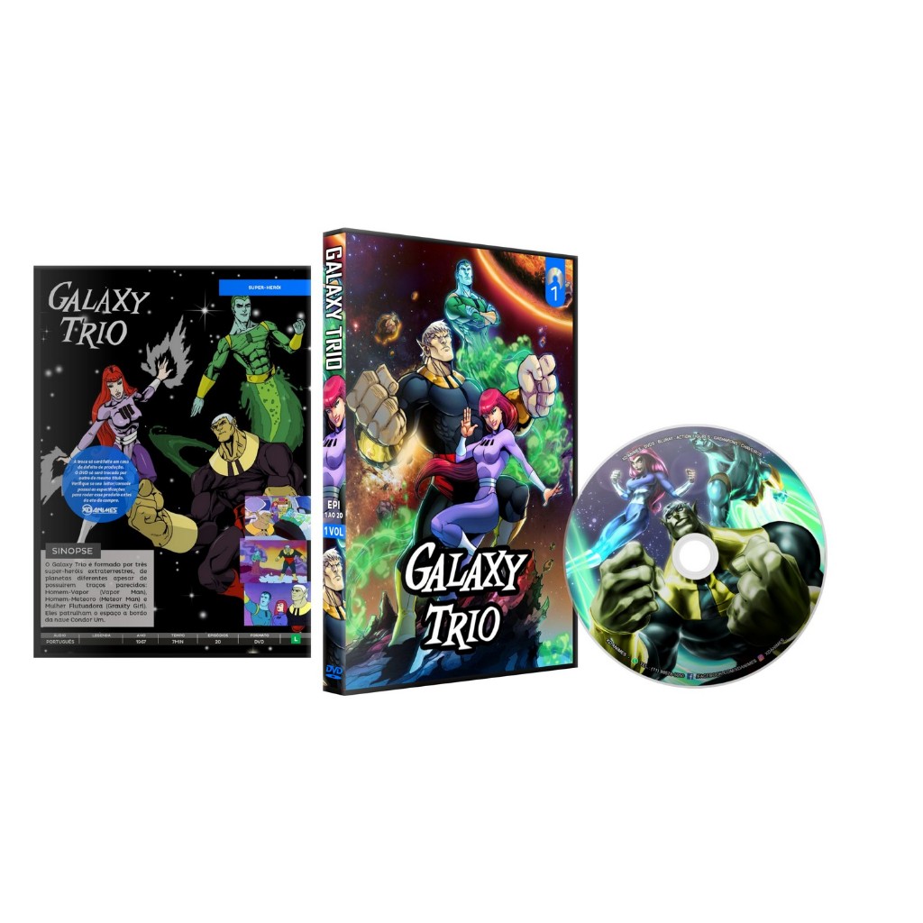 Dvd Galaxy Trio Série Completa Dublado Hanna Barbera | Shopee Brasil