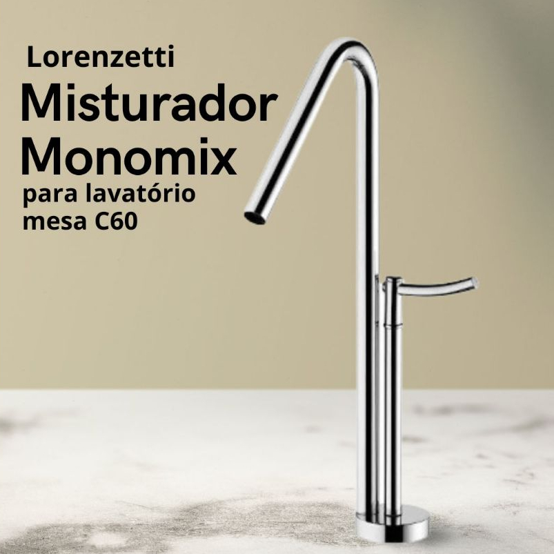 MISTURADOR MONOMIX PARA LAVATORIO MESA 4877 C60 - LORENZETTI | Shopee ...