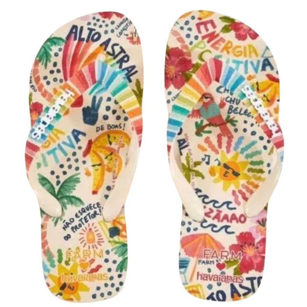 Chinelo Havaianas Farm Feminino Tropical Vibes Slin Promoção | Shopee ...