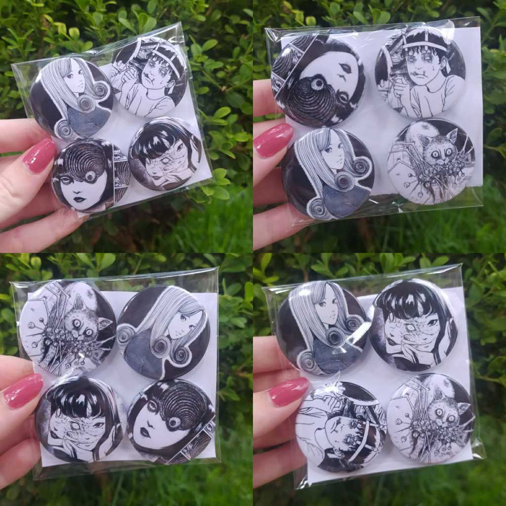 Botons Junji Ito Uzumaki Tomie Manga Anime | Shopee Brasil
