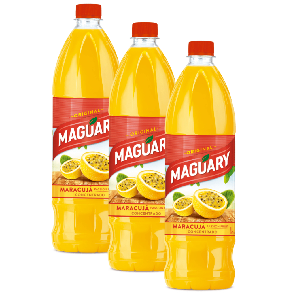 Kit 3 Suco Concentrado De Maracujá Maguary 1 Litro | Shopee Brasil
