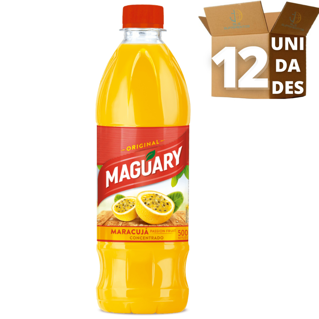 Kit 12 Suco Concentrado De Maracujá Maguary 500ml | Shopee Brasil