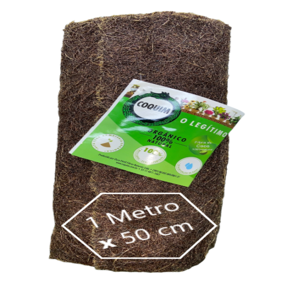 Manta Fibra de Coco 1m x 50cm 100% Natural - Orquídeas Kokedamas ...