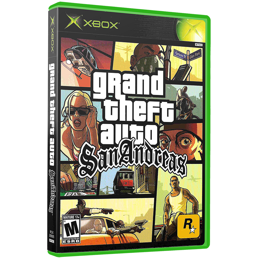 Gta-grand Theft Auto Sanandreas Jogo Patch Para Xbox Classico ...