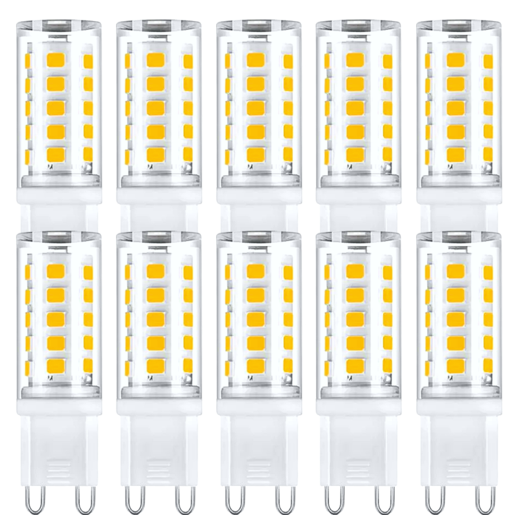 Kit 10 Lâmpadas Halopim G9 Led 5w Para Lustres E Arandelas 3000k e 6000k Bivolt - Corre Que Ta ...